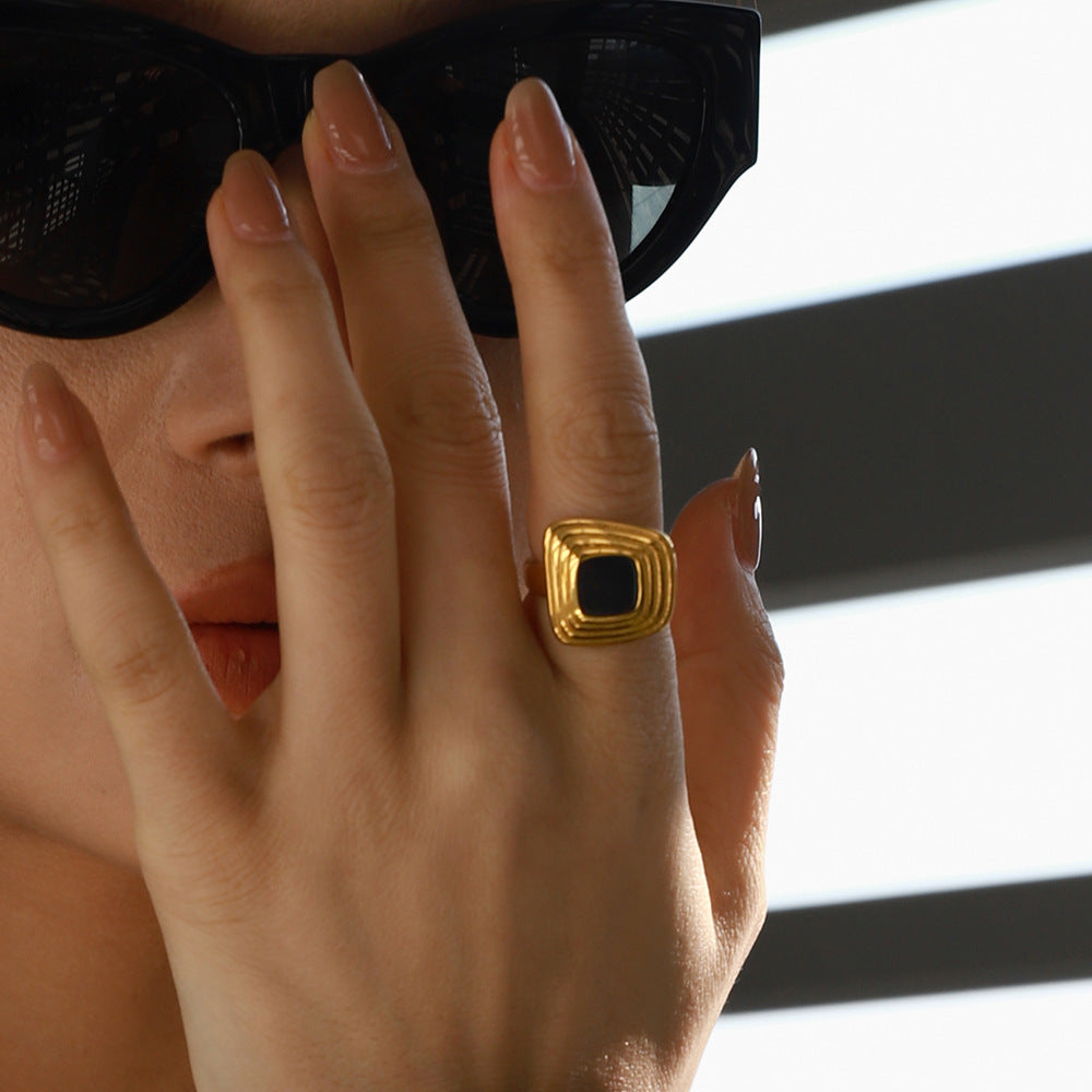 Jaia Vintage Square Statement Ring
