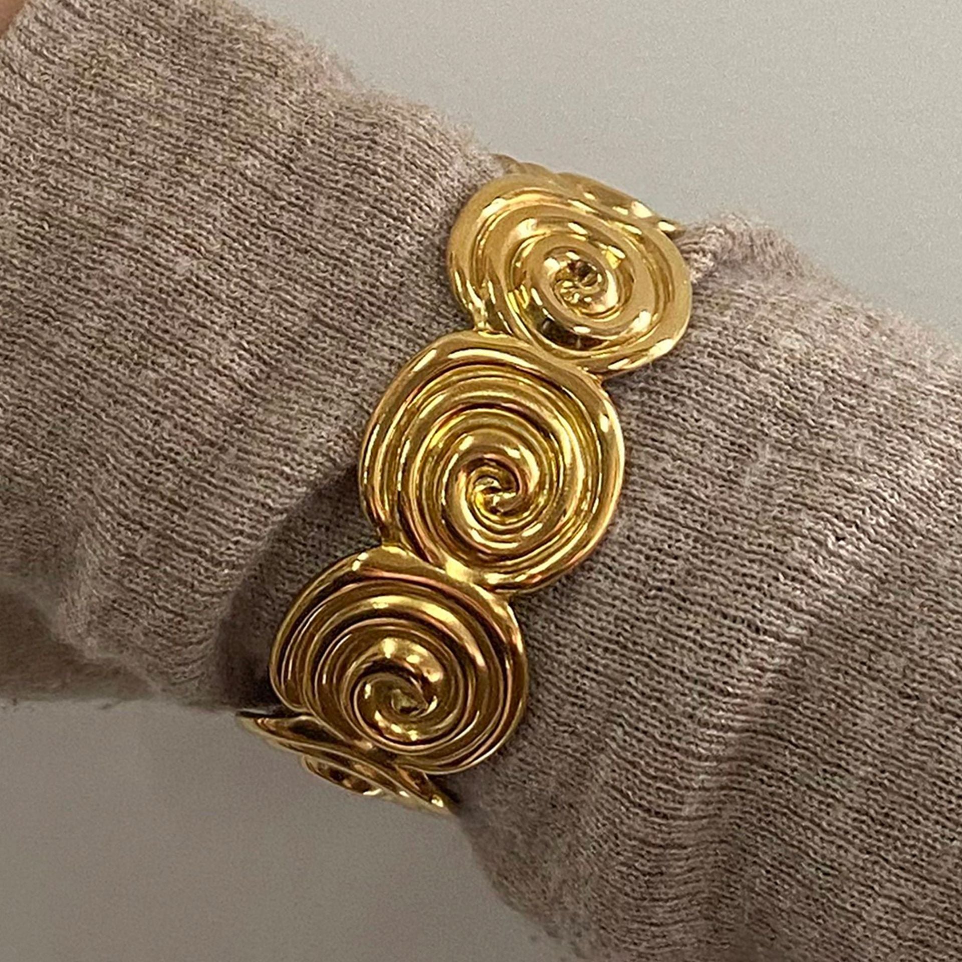 Devin Spiral Statement Cuff Bracelet